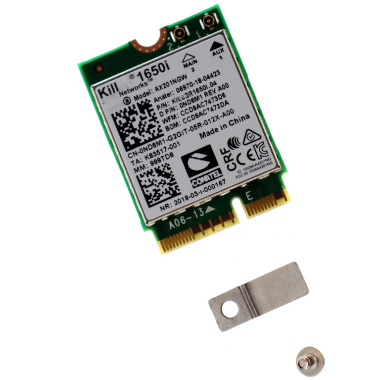 Intel AX201 Killer 1650i Wi-Fi 6 Wireless WLAN Adapter Driver Download ...